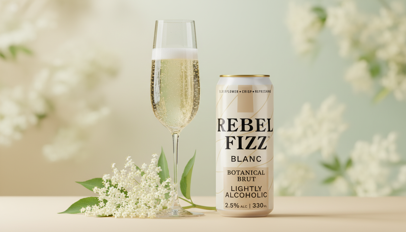Blanc | Crisp Low-Alcohol Sparkling Wine Alternative | Rebel Fizz
